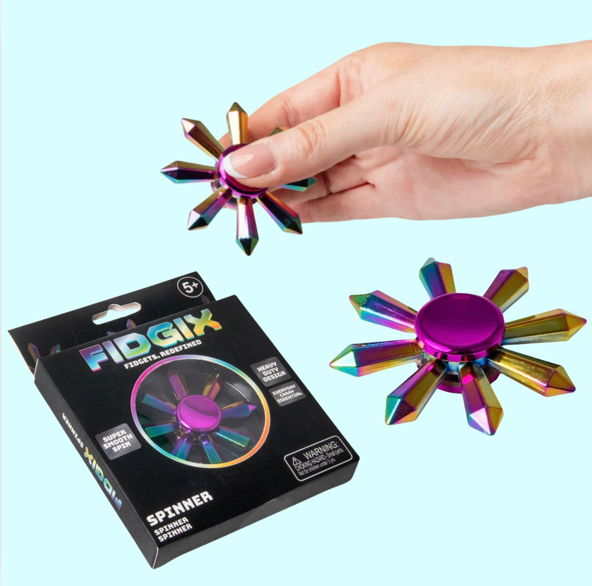 FIDGiX Spinner - metal sensory fidget spinner – Atmos Fidgets