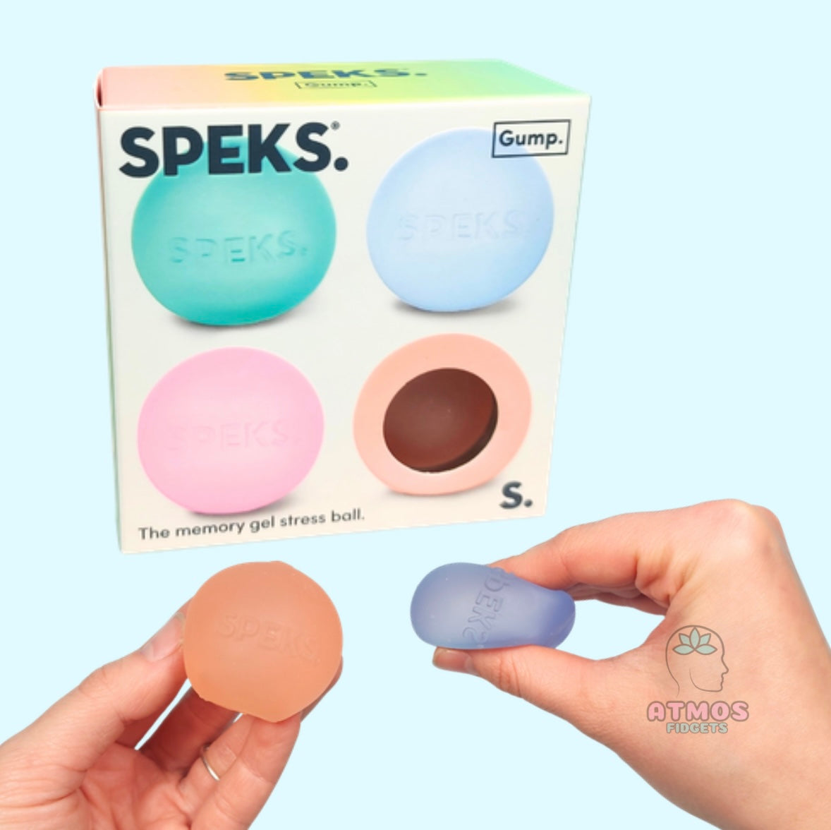 Speks Mini Gump 4 Pack - The Memory Gel Stress Ball – Atmos Fidgets