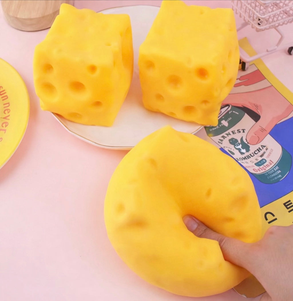Giant Cheese Squishy – Atmos Fidgets